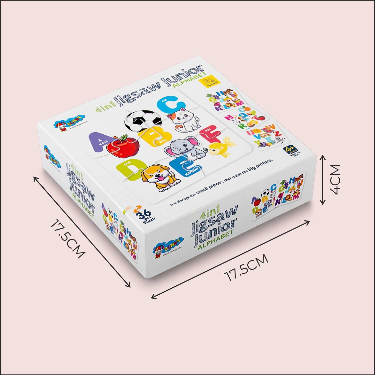4 in 1 Alphabet Jigsaw Puzzle – Puzzle Squad