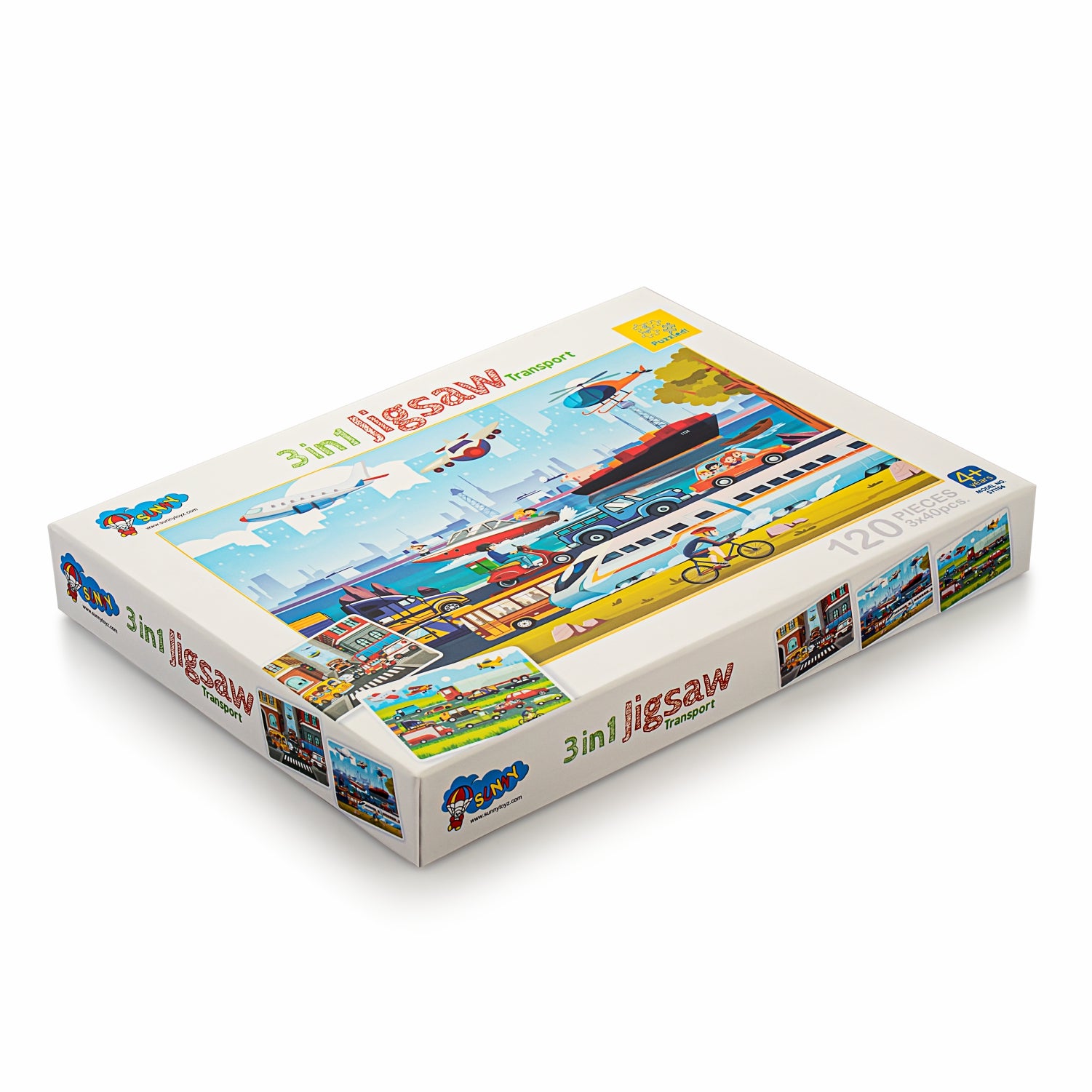 3 in 1 Jigsaw Puzzle Transport – Puzzle Squad